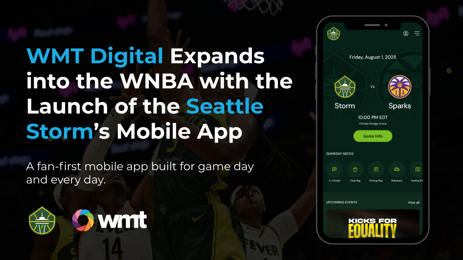 WMT Digital Expands into WNBA with Launch of the Seattle Storm’s Mobile ...