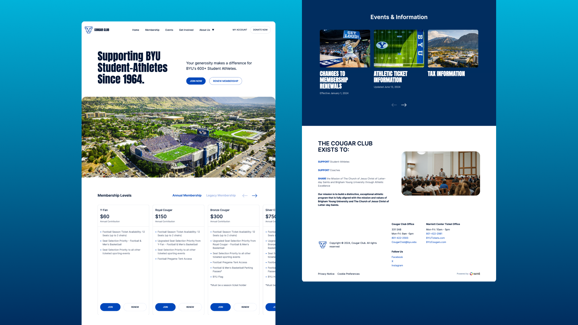 WMT Digital Launches BYU's CougarClub.com - WMT.Digital